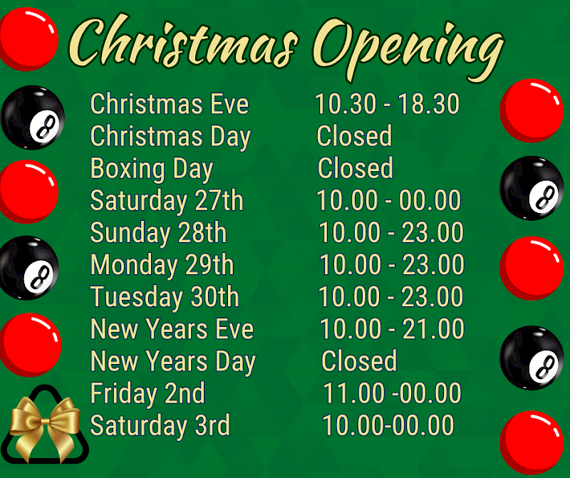 Christmas '25 Opening Hours | Cube and Triangle